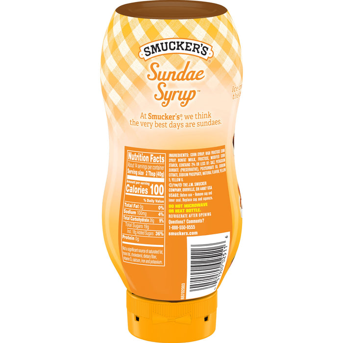 Smucker's Sundae Syrup Butterscotch Flavored Syrup, 20 oz · The J.M ...
