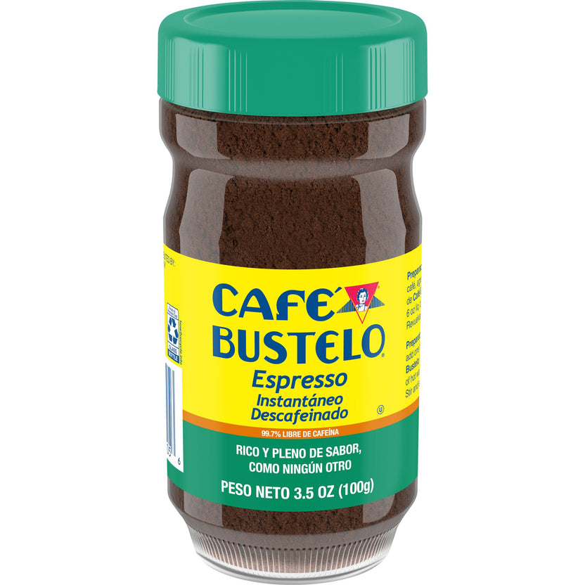 Cafe Bustelo Decaf Espresso Style, Instant Coffee Jar, 3.5 oz · The J.M ...